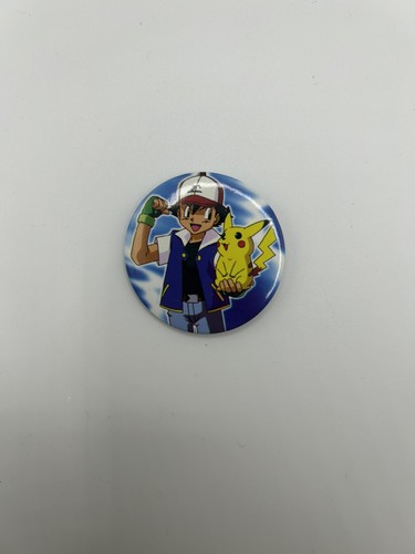 Pokemon Satoshi Badge Button Pin Pinback Ash Pikachu Pokémon Vintage 1999 Rare | eBay