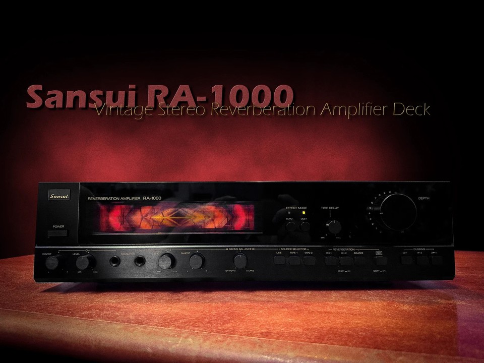 SANSUI RA-1000 🌈RaRe🌈 Vintage Stereo Reverberation Amplifier Deck | eBay