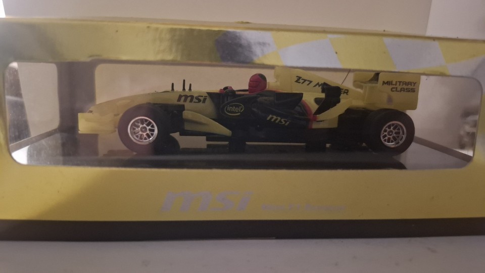"MSI Z77 MPOWER Mini F1 Race Car RC Radio Commande Neuf Boîte Collection" | eBay