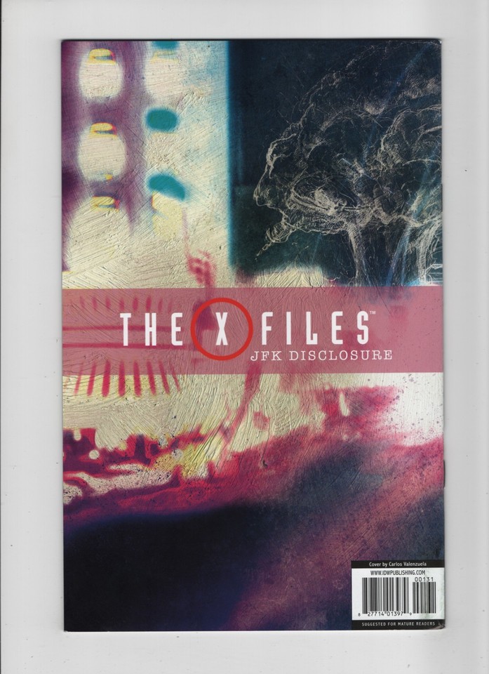 The X-Files JFK Disclosure #1 Stan Lee RE Retailers Variant 2017 IDW ...