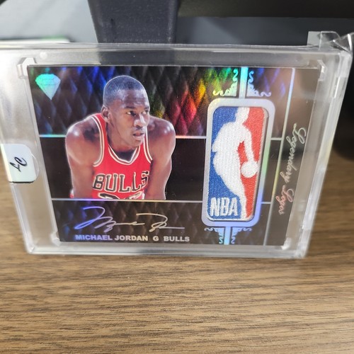 Michael Jordan Legendary Customs Logo Logoman Refractor Jersey Patch ...
