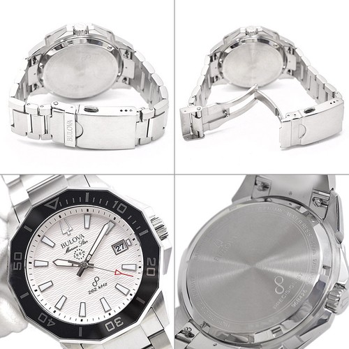 BULOVA Marine Star Series C 96B426 Precisionist Quartz SS Beige | eBay