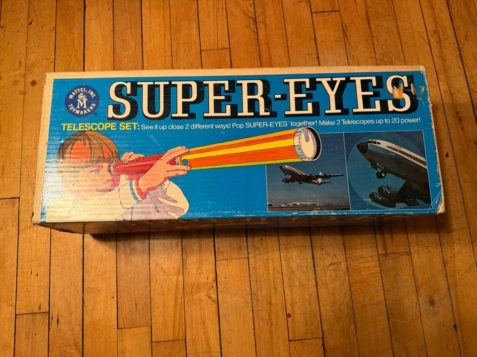 Vintage Mattel SUPER EYES, Microscope , Telescope Set 80 Power, 20 ...