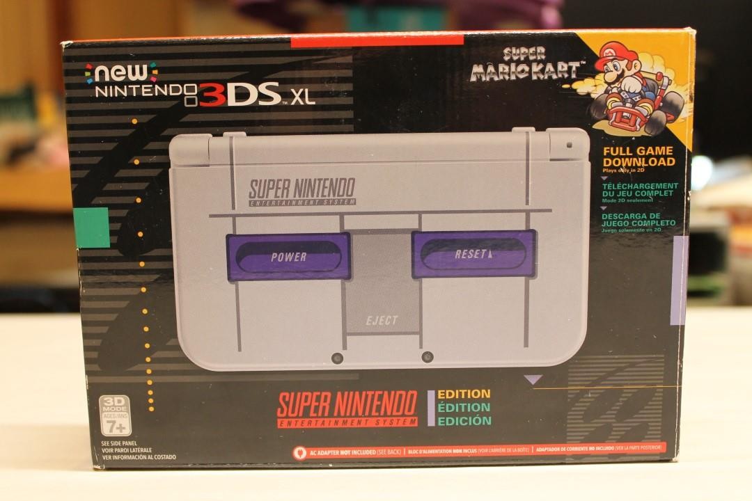 Nintendo New Nintendo 3DS XL SNES Edition Gray 4 GB Handheld Console ...