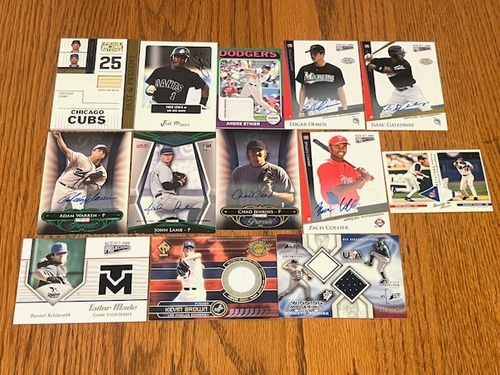 Baseball AUTO JERSEY BAT Lot 13 Cards | eBay