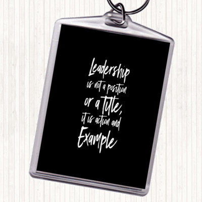 Black White Leadership Quote Bag Tag Keychain Keyring | eBay UK