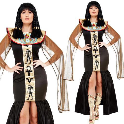Queen Of The Nile Ladies Cleopatra Egyptian Fancy Dress Costume Goddess ...