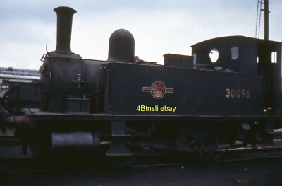 Duplicate 35mm slide LSWR/SR Adams Class B4 0-4-0T at Eastleigh 08.02. ...