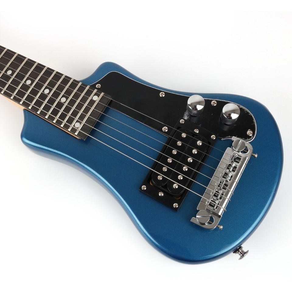 Portable Electric Guitar Mini Travel Guitar Kid with Gig Bag Strap in ...