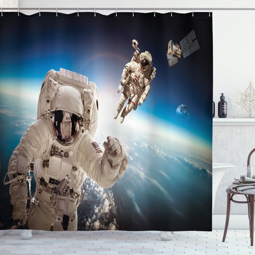 Nebula Shower Curtain NASA Astronaut Space Print for Bathroom | eBay