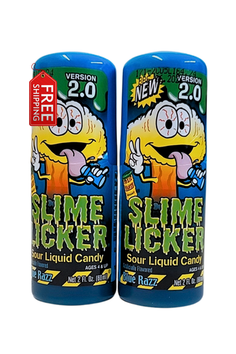 Toxic Waste Slime Licker Sour Candy 2 Pack - Blue Raspberry Flavor | eBay
