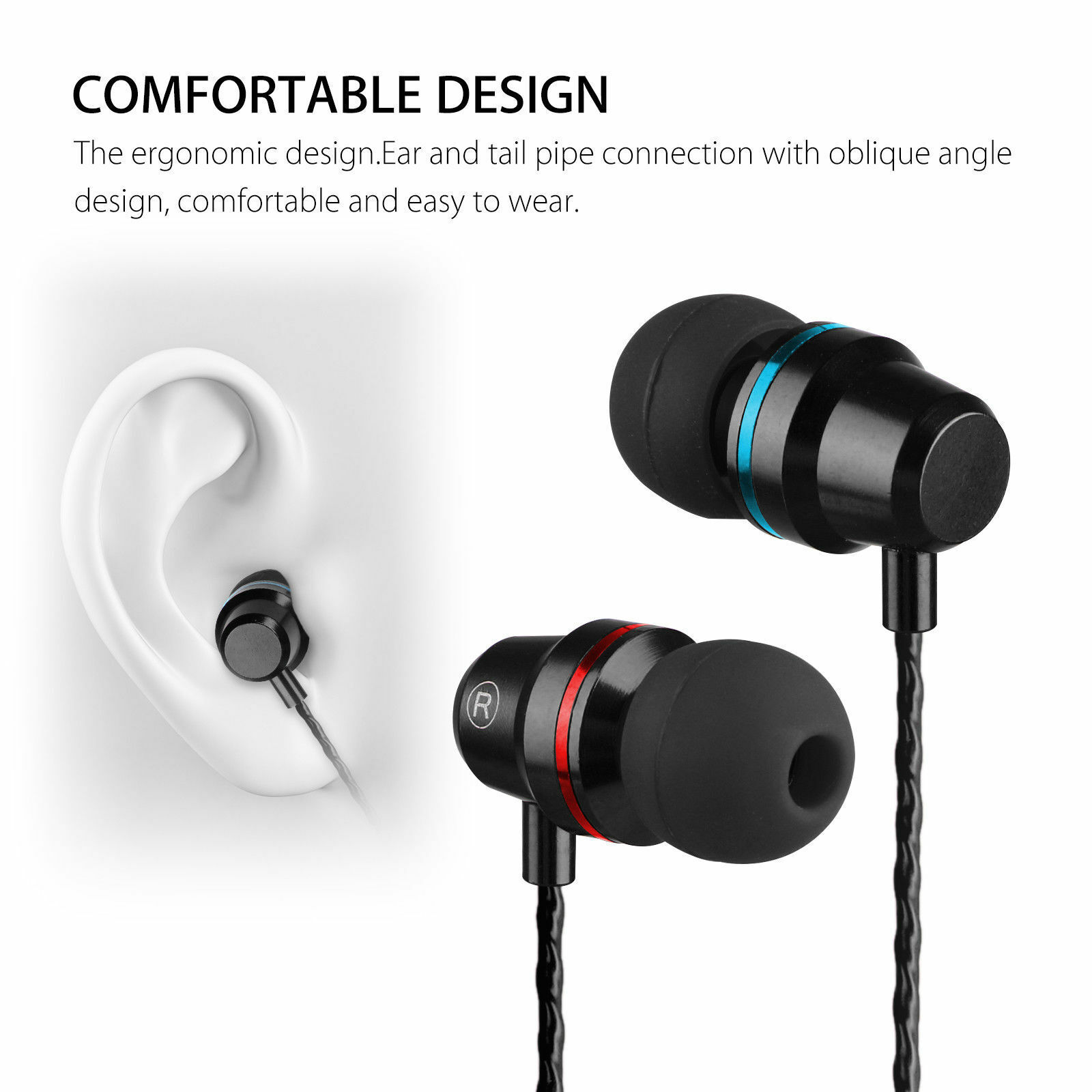 3.5mm HIFI Super Bass Headset In-Ear Earphone Stereo Earbuds Headphone ...