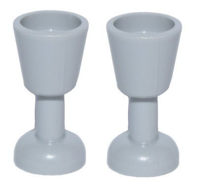 ☀️NEW LEGO MINIFIG MINIFIGURE 2x LB GRAY GOBLETS Friends Kitchen Table ...