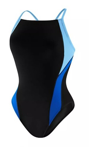 NEW Speedo Launch Splice Cross Back Endurance Plus Competition Swimsuit ...