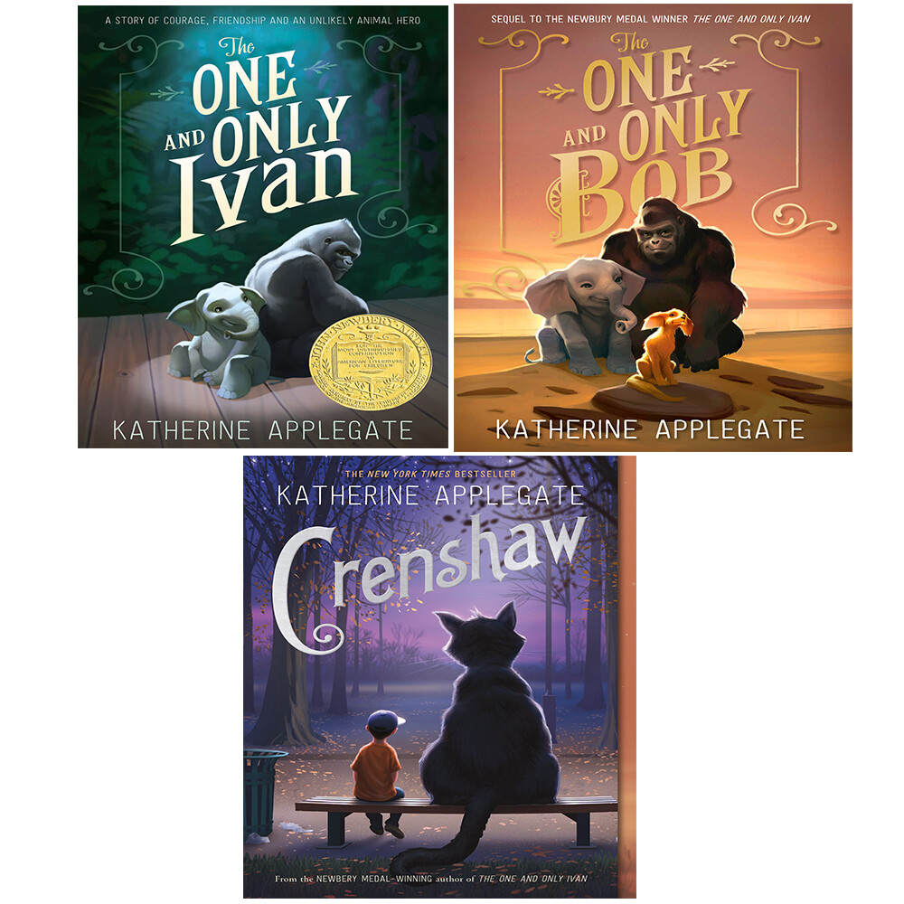 Katherine Applegate 3 Books Collection Set Crenshaw, One and Only Ivan ...