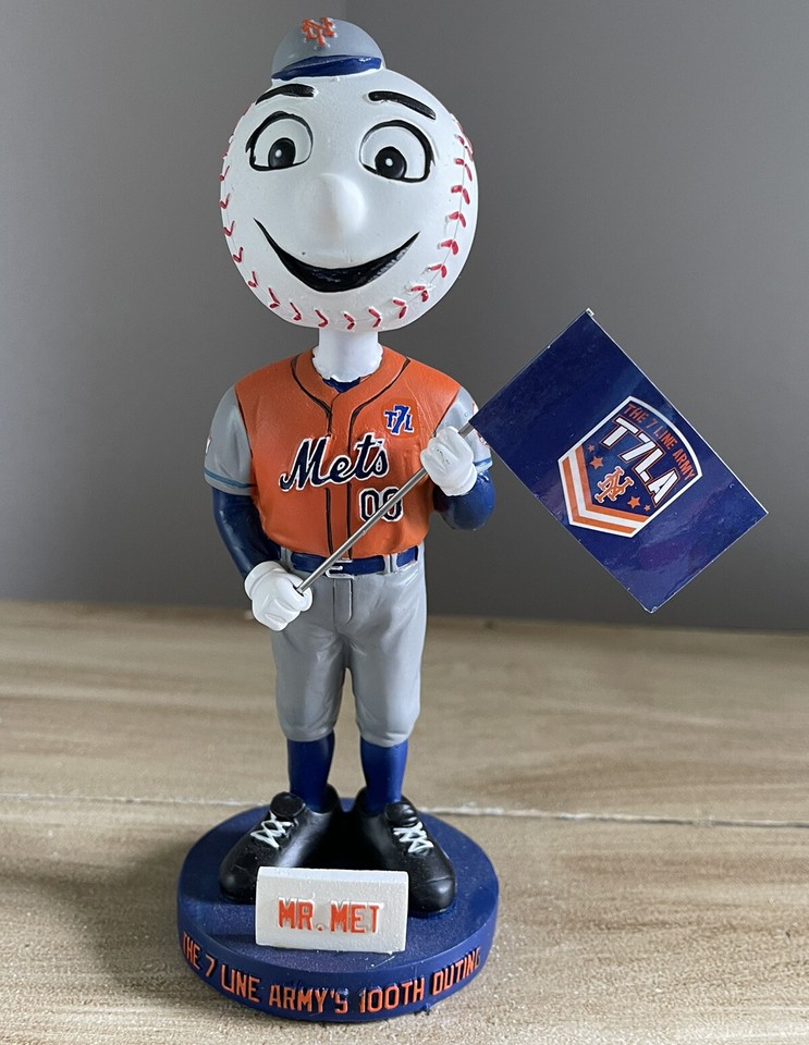 MR. MET New York Mets 2019 Season SGA The7Line Mascot Bobblehead NIB ...