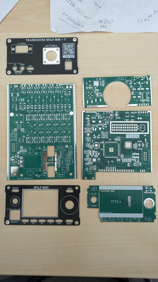 Wolf Mini DUC/DDC SDR HF Transceiver All Mode 20W UA3REO TFT 2.4 Zoll ...