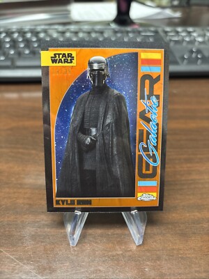 2024 Topps Star Wars Chrome Kylo Ren Galactic Gear Orange Refractor 18/ ...