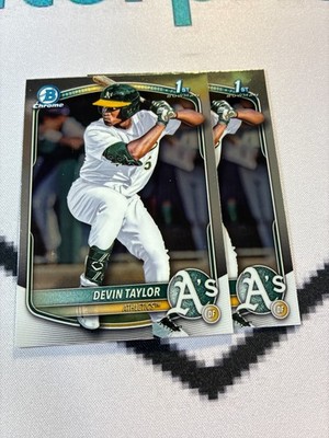 2025 Bowman Draft Chrome Devin Taylor 1st Lot 2X | eBay