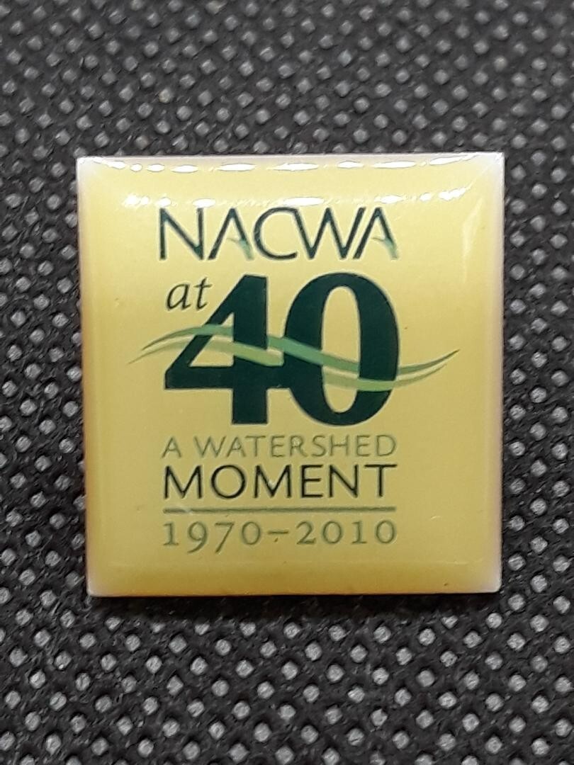 Vtg NAWC National Association of Water at 40 Lapel Pin Organization ...