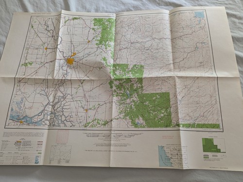 SACRAMENTO, CALIF. 1961 USGS Geological Survey MAP TOPO, TOPIGRAPHIC NJ ...