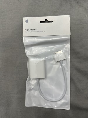 Apple VGA Adapter for iPad, iPhone and iPod Touch (30-pin to VGA) Model ...