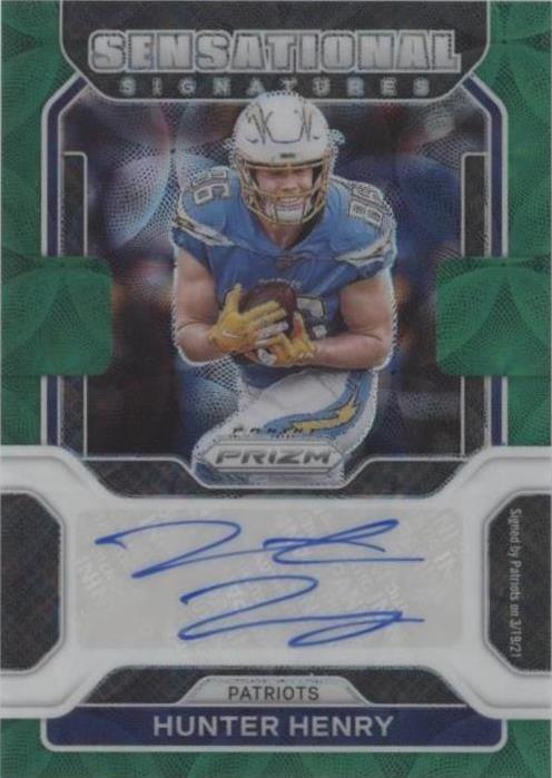 2021 Panini Prizm - Sensational Signatures Hunter Henry #SS-HH Green ...
