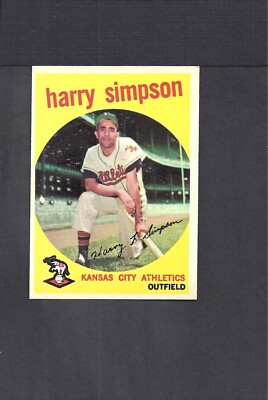 1959 TOPPS #333 HARRY SIMPSON-3--A'S--NO CREASES--EX/MT/NR/MT++ | eBay