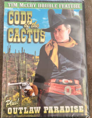 Tim McCoy B&W Double Westerns Movie On DVD Code Of The Cactus & Outlaw ...