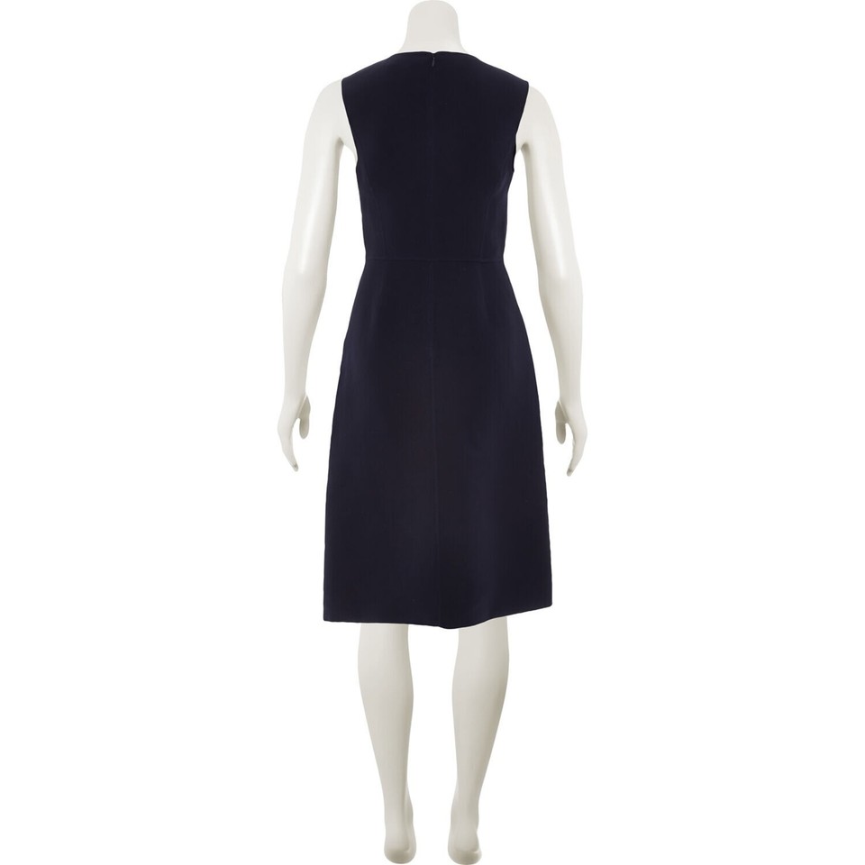 New Jil Sander navy wool blend pencil dress Size 10 | eBay