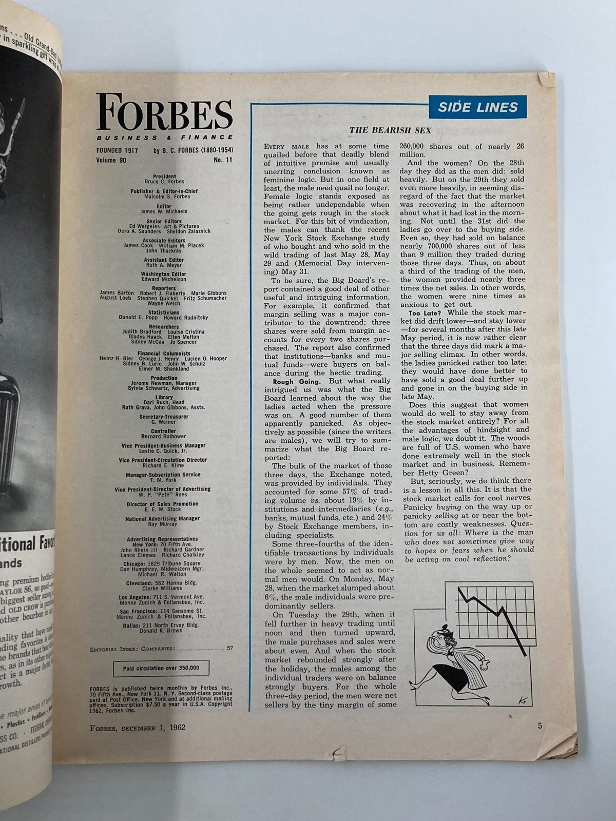 VTG Forbes Magazine December 1 1962 The Administration Executive ...