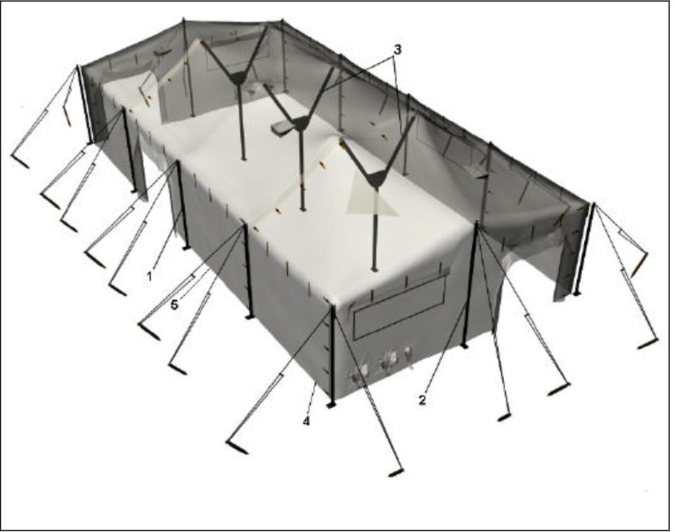 Tan MGPT, Modular General Purpose Army Tent, Medium 18x36' | eBay