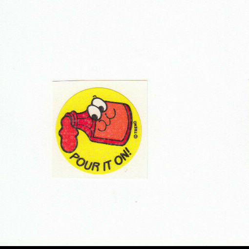 Vtg Scratch & Sniff Stinky Matte Trend Stickers Ham Candy French Fry ...