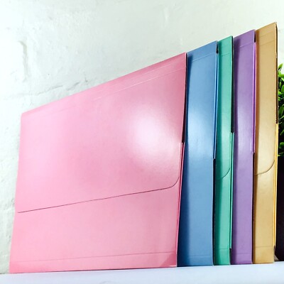 10 X Document Wallet Foolscap Cardboard Envelope Filing Folder Document ...