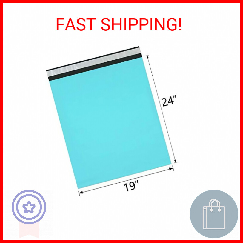 UCGOU Poly Mailers 19x24 Inch Teal 50 Pack Extra Large Shipping Bags ...
