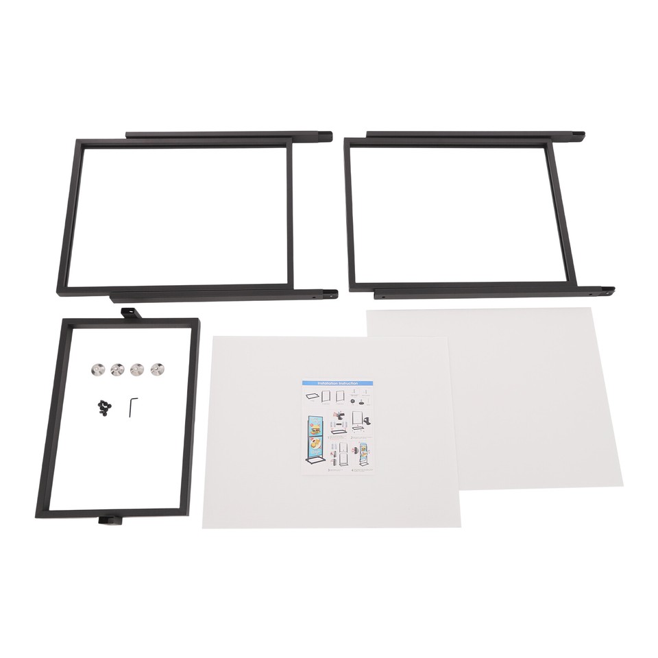 Standing Sign Holder 2 Tier Poster Stand Floor Stand Advertisement ...