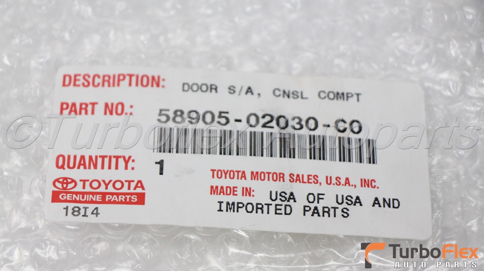 Toyota Corolla S 2001-2002 MTM Genuine Center Console Lid Black 58905 ...