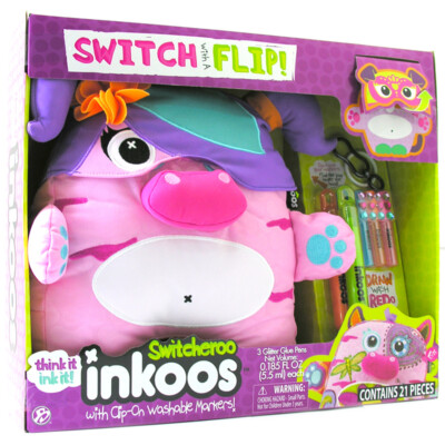 Switcheroo Inkoos- Zebra Draw & Wash Soft Plush Toy & Pen INKOO .BRAND ...