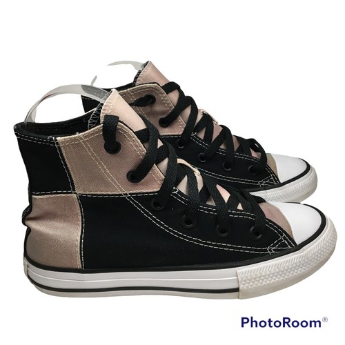 CONVERSE CHUCK TAYLOR Kids UNIQUE Patchwork Black - Tan High Top ...