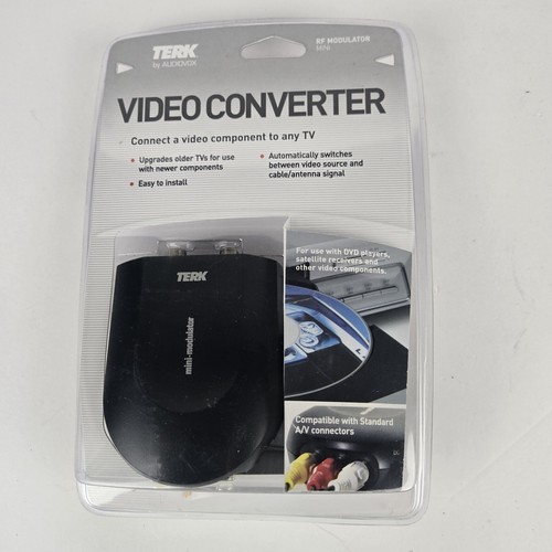 Terk RF Modulator Mini Video Converter TV AV Switch 34405000822| eBay