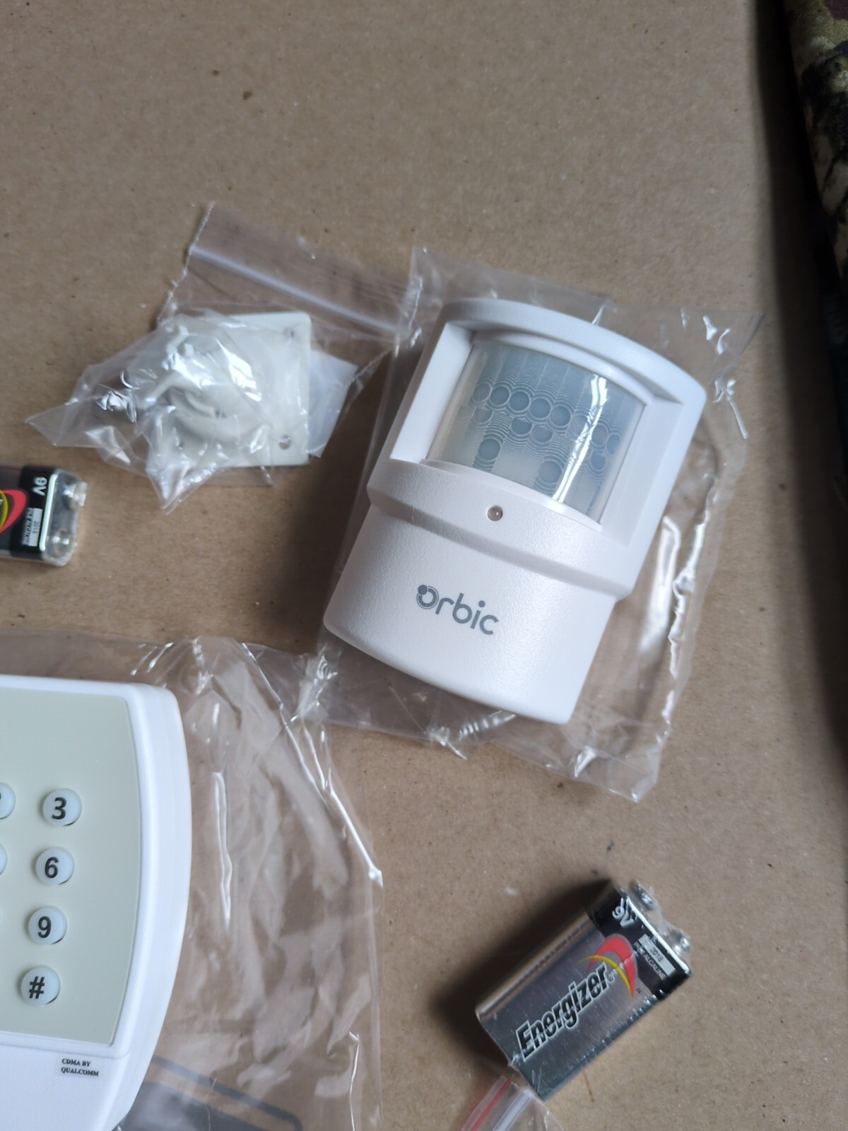 Home Office Security Main Control Panel + 1 Orbic Motion Sensor Starter ...