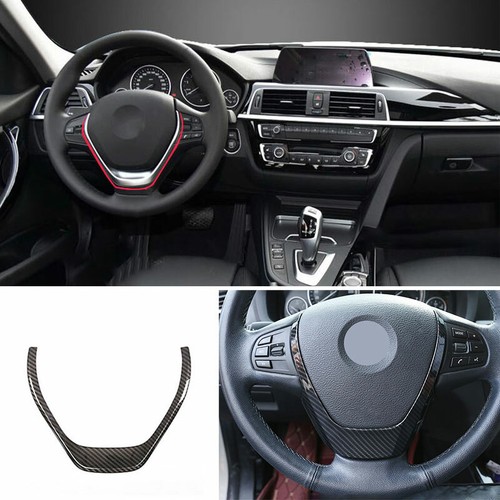 Fit For BMW 3 4 Series GT 2013-2019 Carbon Fiber Steering Wheel Panel ...