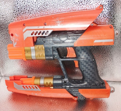 2014 Marvel Guardians Of The Galaxy NERF Star Lord Quad Blaster Dart ...