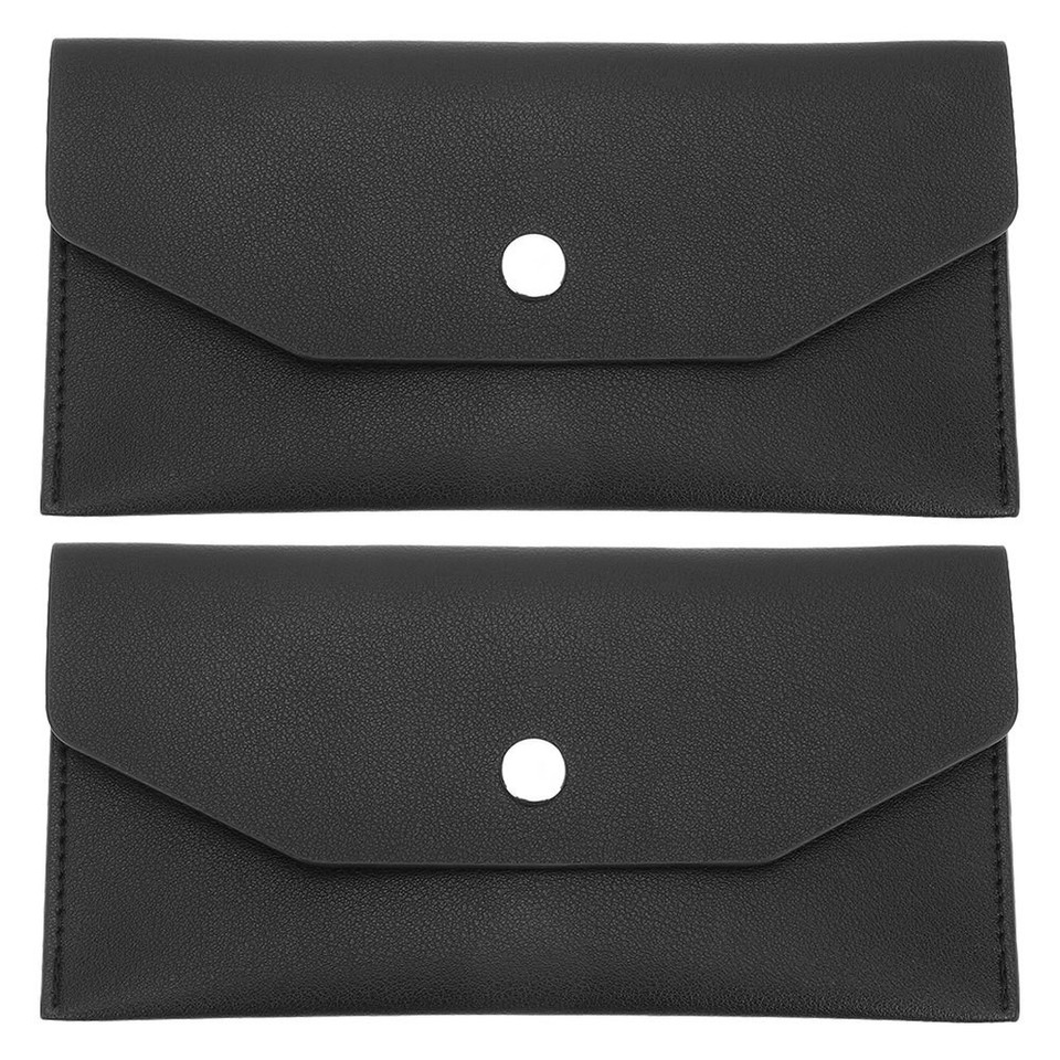2 Pcs Cash Stuffing Purse Reusable Money Bag Pouch Clutch Wallet Women ...