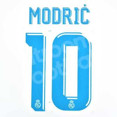 2017-18 Real Madrid Home Name Number Set #10 MODRIC UCL Repro | eBay