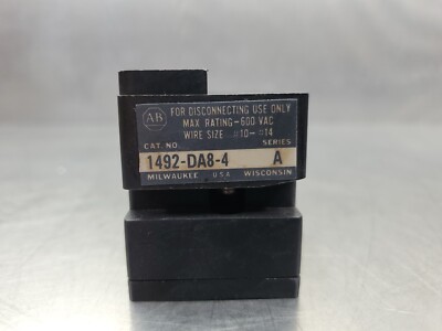 Allen-Bradley 1492-DA8-4 Terminal Block w/3-Pole Base, 600V. 4C-28 | eBay