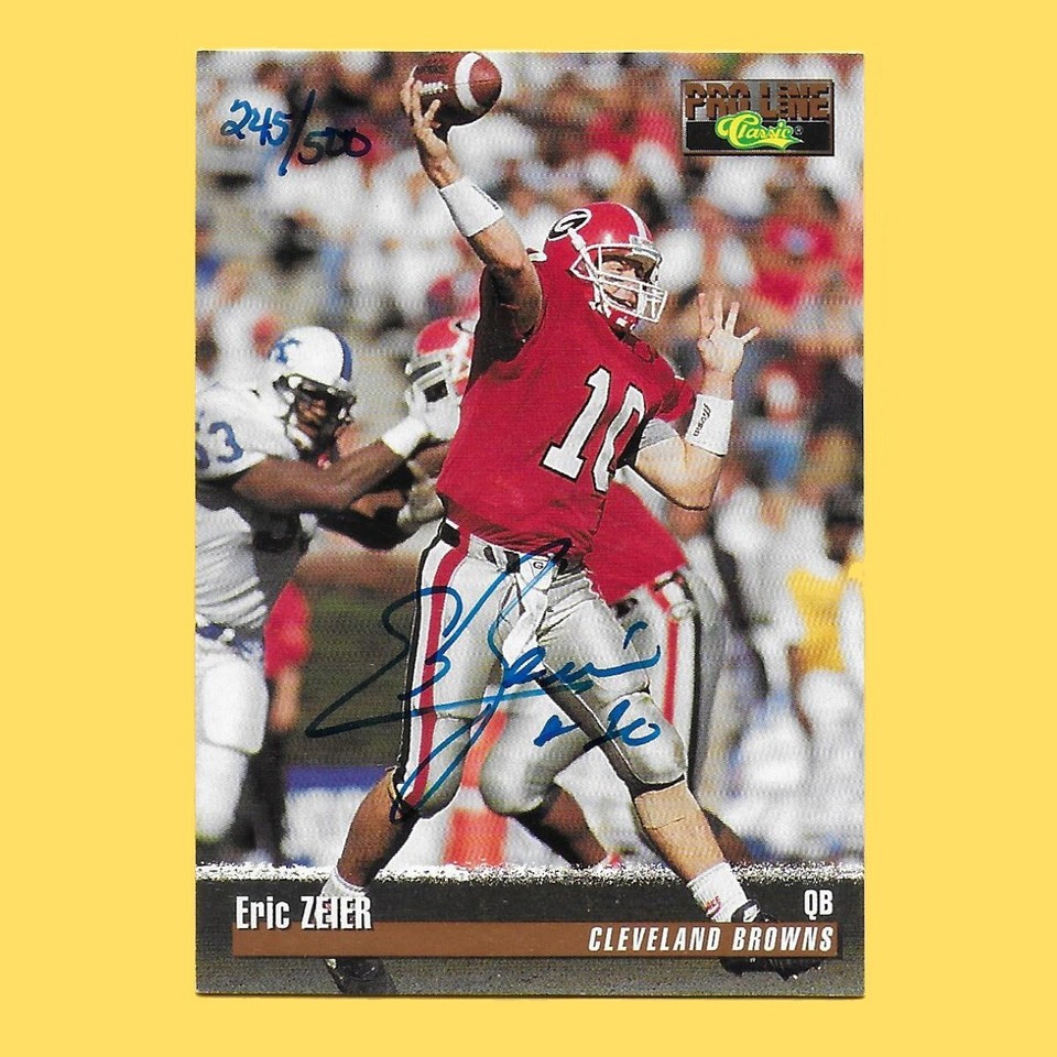 1995 Classic Pro Line Autograph - Eric Zeier #/500 - NO RESERVE ! | eBay