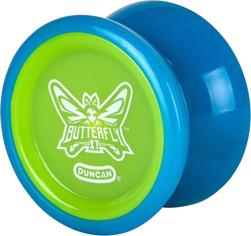 Duncan Butterfly Xt Yo-yo Blue-green String Trick Ball Bearing Axle-vgc ...