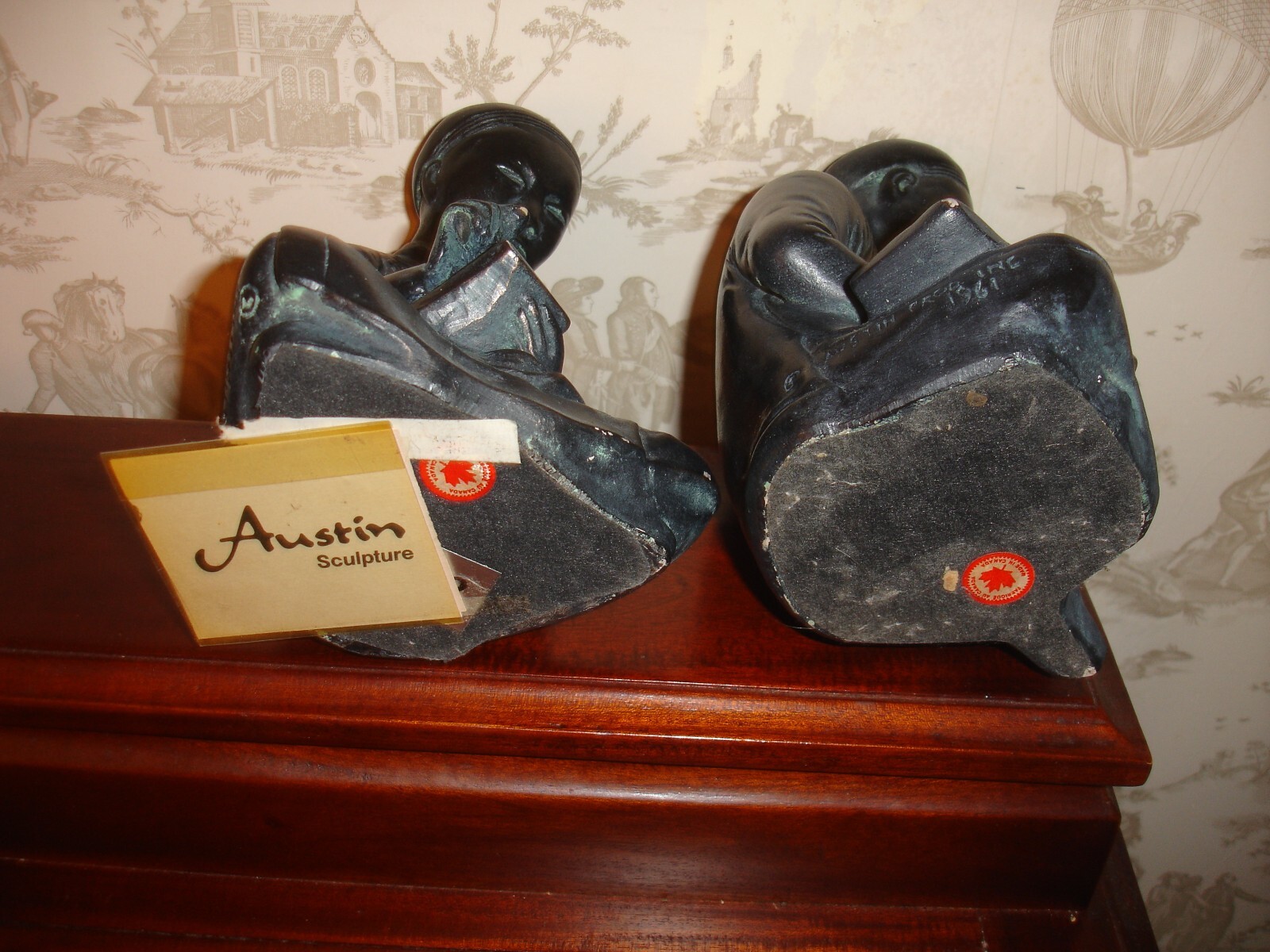 Austin Productions Mathematician & Scribe Sculptures Bookends 1961 | eBay