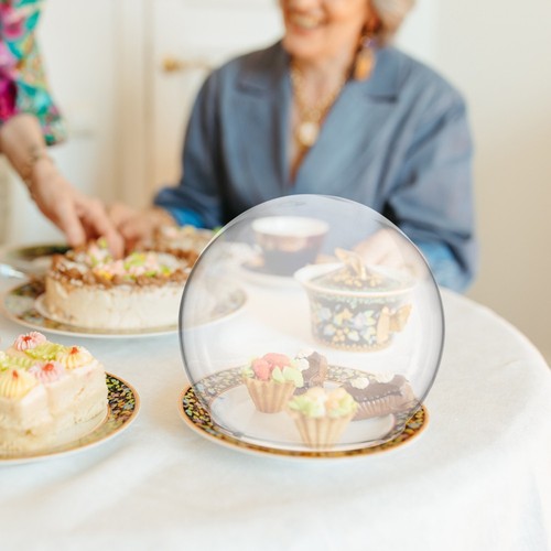 3pcs Wedding Glass Kitchen Cake Dust Covers Cake Protectors Cake Domes ...